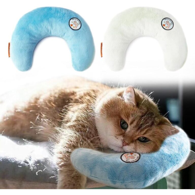 U-Shaped Cat Neck Pillow for Deep Sleep and Joint Relief(Pack of 2 ...