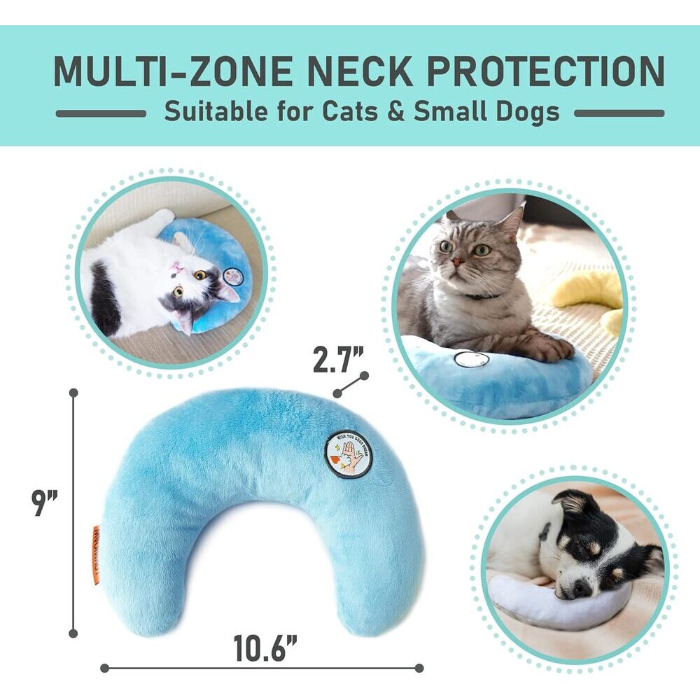 U-Shaped Cat Neck Pillow for Deep Sleep and Joint Relief(Pack of 2 ...