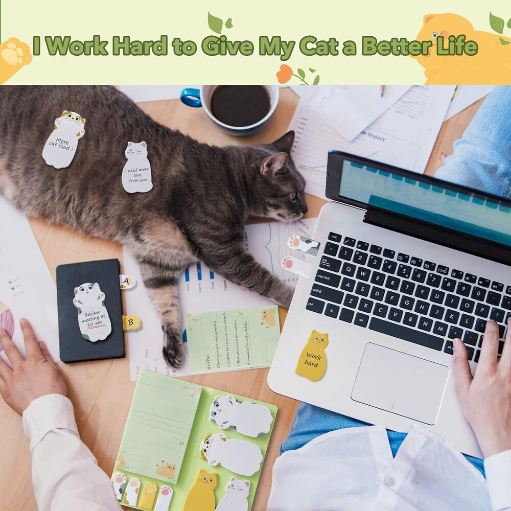 Cute Cat Lovers Sticky Notes Pads – CatPrestige.com